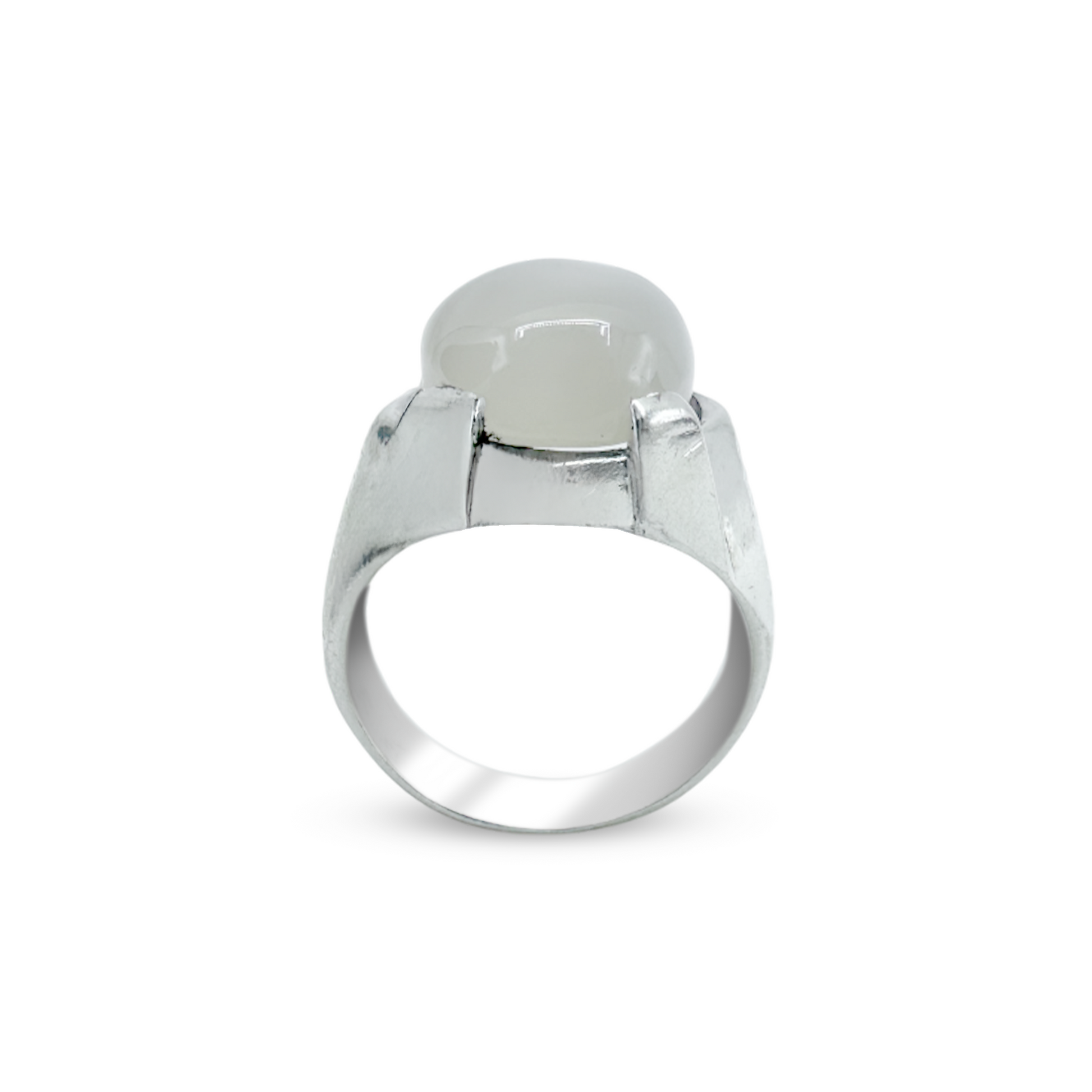 Moon Stone Men Ring - Stairs Design – Jawa Gems