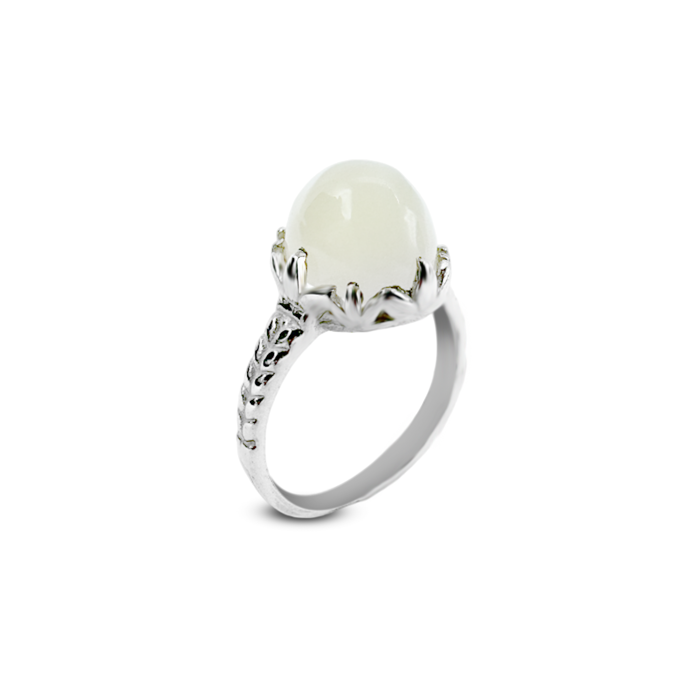 Moon Stone Men Ring - Broad Collar Design – Jawa Gems