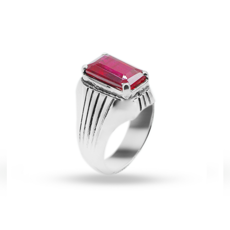 Buy Ruby Rings for Men - Jawa Gems